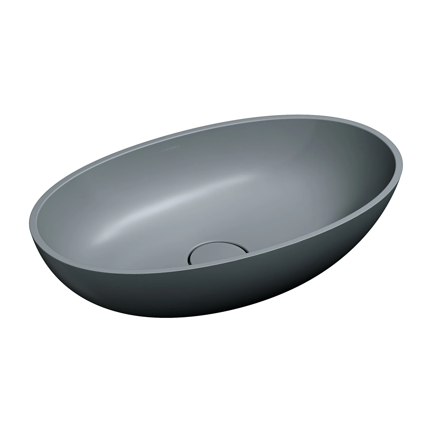 SHELL M+ Countertop basin, 60 x 35 cm (SHELLUNAG) | OMNIRES